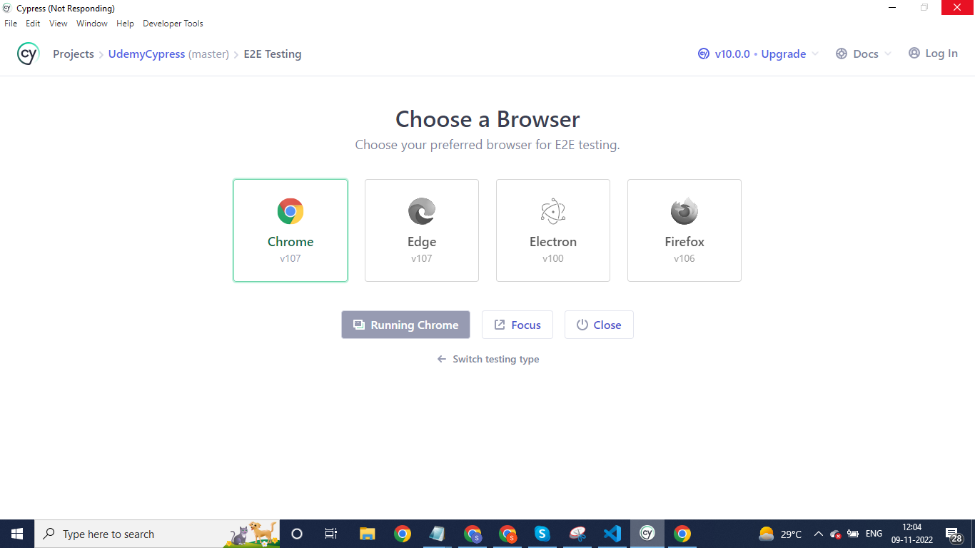 Cypress runner is hanging · Issue #24555 · cypress-io/cypress · GitHub