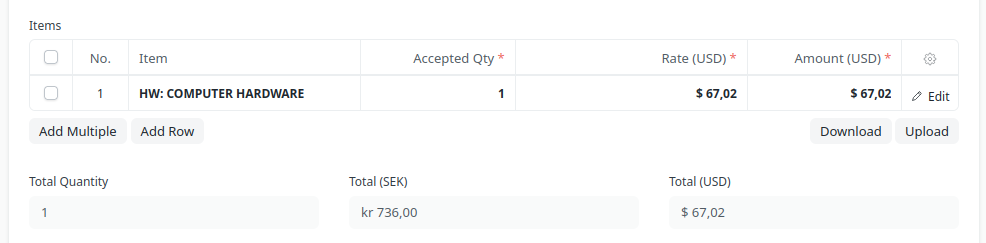 ERPNext is unable to do simple currency conversion math · Issue #32675 ...