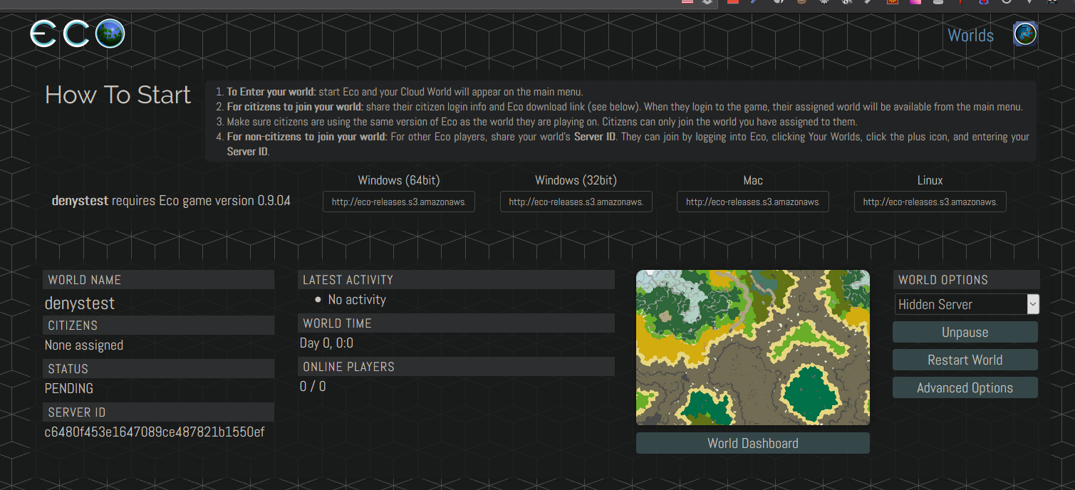 Old waterless map shows after newly bought world is being started · Issue #18780 ...