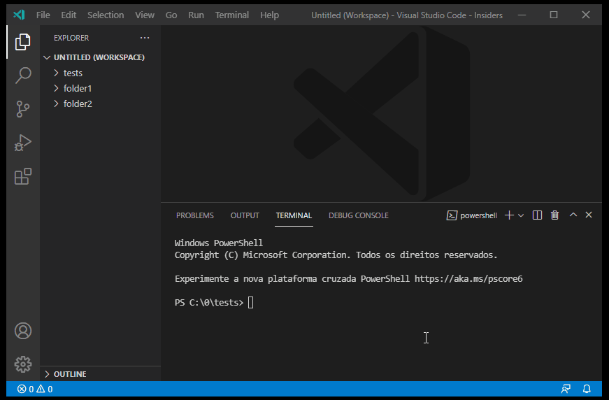 Work directory is ignored when opening a new terminal with different profile in multiple folder ...