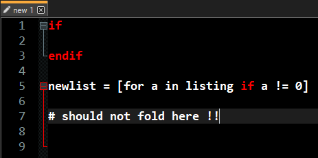 [Feature request]: Make folding in UDL works only when the keyword is in the beginning of the ...