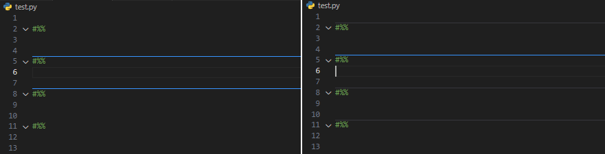 Option to display a line for every cell in .py files with percent ...