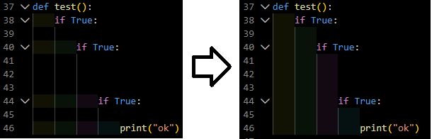 Request: Display rainbow across empty lines · Issue #28 · oderwat/vscode-indent-rainbow · GitHub