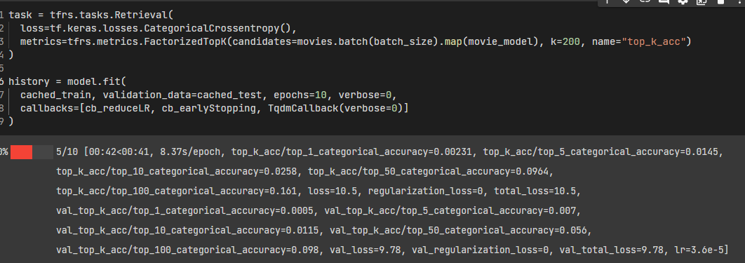 Tenserflow recommenders : tfrs.metrics.FactorizedTopK · Issue #54243 · tensorflow/tensorflow ...