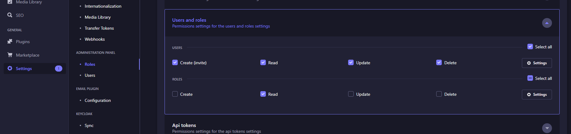 [RBAC] Roles page is not accessible with only read permission · Issue #16396 · strapi/strapi ...