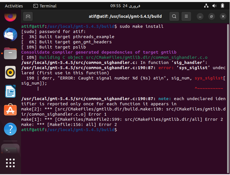 [Help]: GMT Installation Error · Issue #663 · gmtsar/gmtsar · GitHub