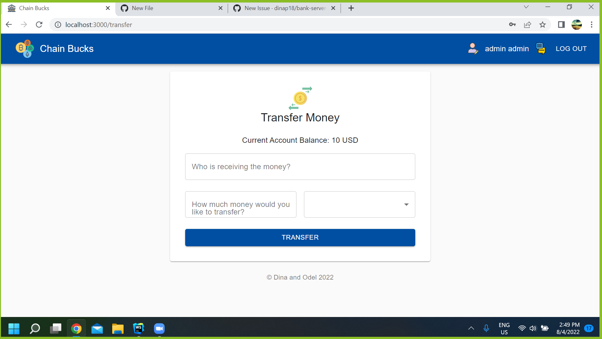 GitHub - dinap18/bank-server-side: Chain Bucks is a virtual crypto bank ...