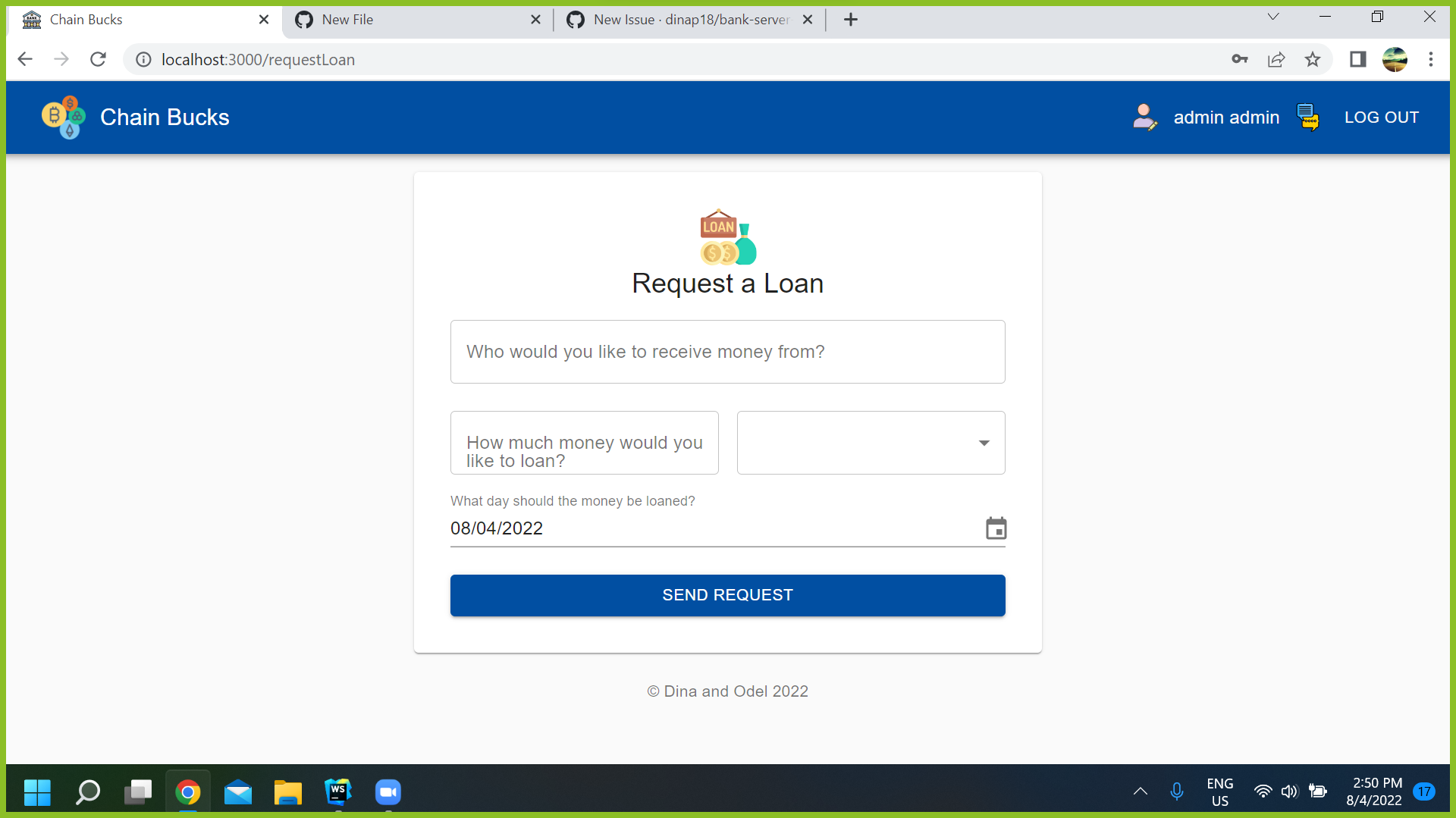 GitHub - dinap18/bank-server-side: Chain Bucks is a virtual crypto bank where you can take care ...