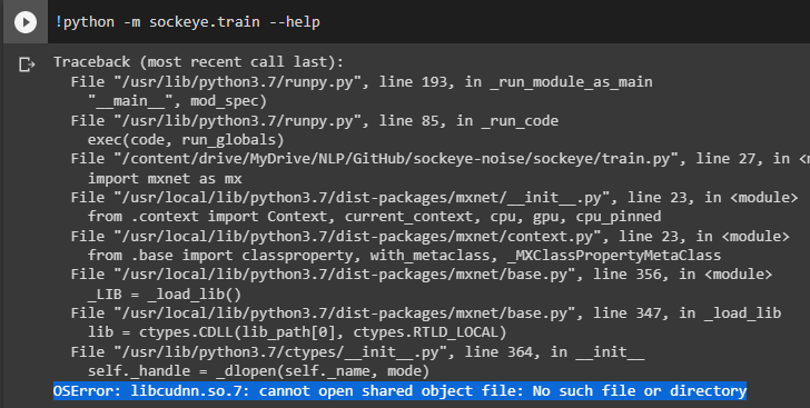 Oserror Libcudnnso7 Cannot Open Shared Object File No Such File Or Directory · Issue 1072