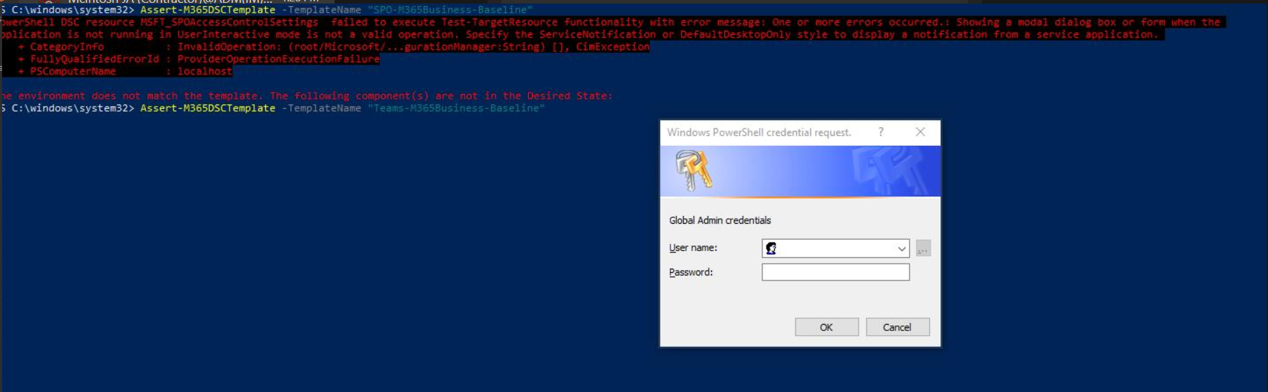 Assert-M365DSCTemplate issues · Issue #616 · microsoft/Microsoft365DSC · GitHub