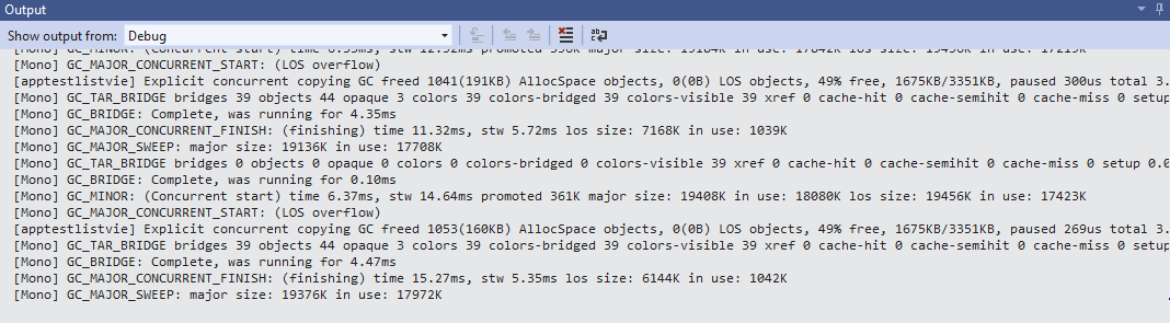 Using "CachingStrategy=RecycleElement" for ListView results in continuous memory allocation on ...