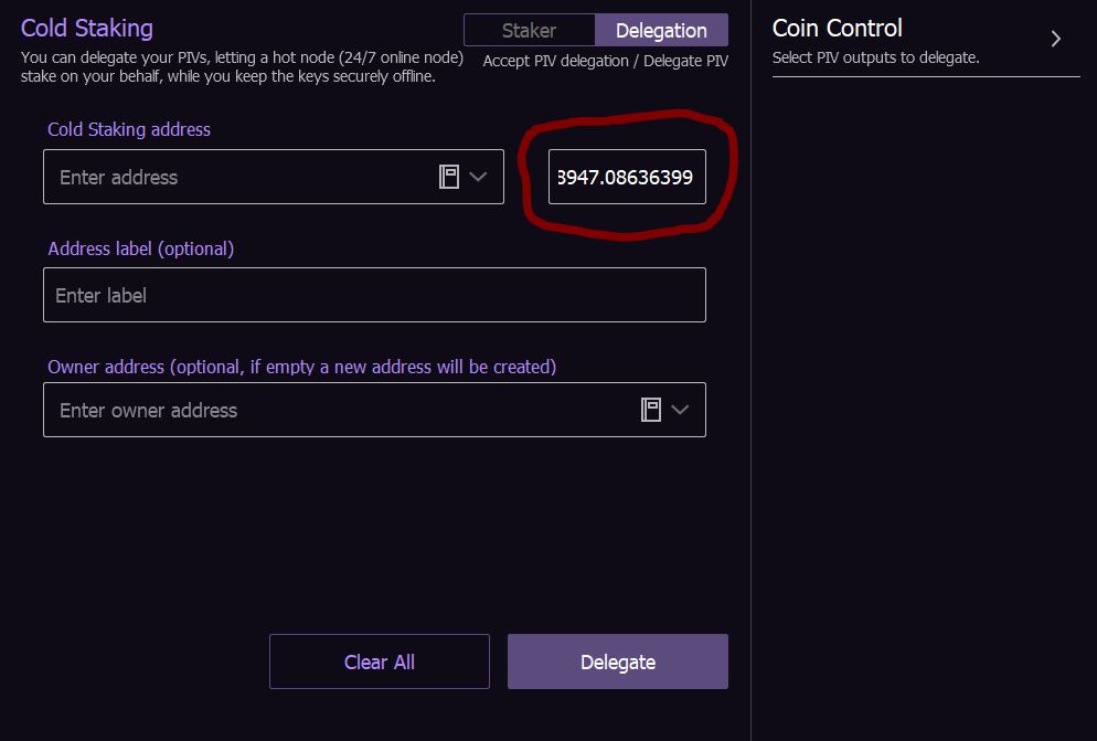 [Visual bug] Cold Staking Amount is cutted out if max amount of numbers is entered · Issue #1444 ...