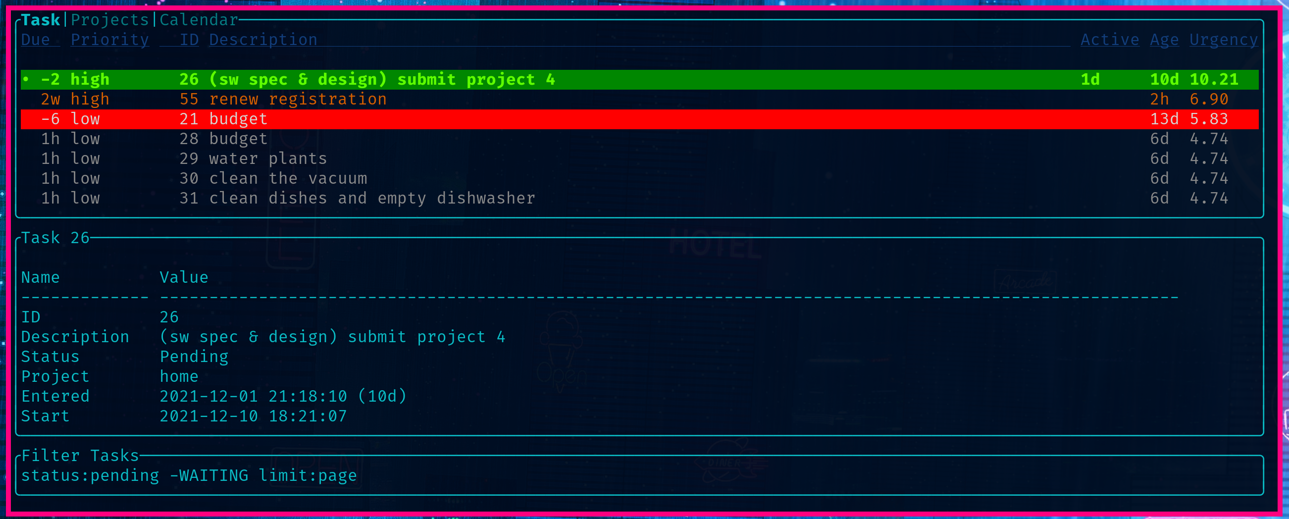 No visible tasks in UI · Issue #346 · kdheepak/taskwarrior-tui · GitHub