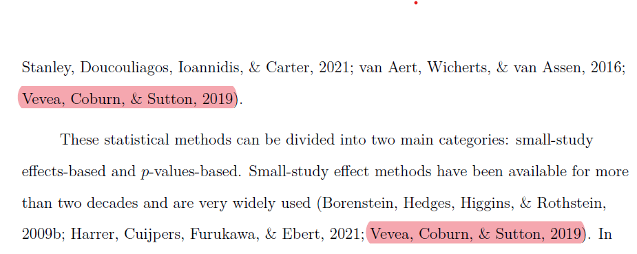  et Al ing The Third nth Author After The First In Text Citation Not 