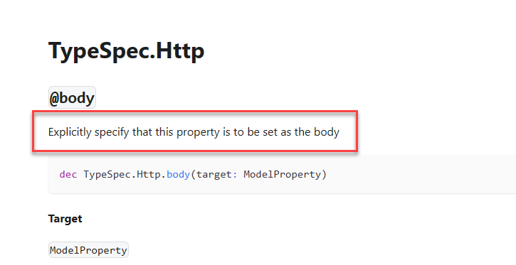 Improve decorators reference pages · Issue #1548 · microsoft/typespec · GitHub
