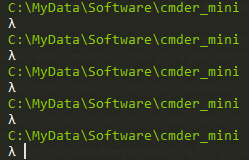 cmder Mini - Don't Echo Path · Issue #2208 · cmderdev/cmder · GitHub