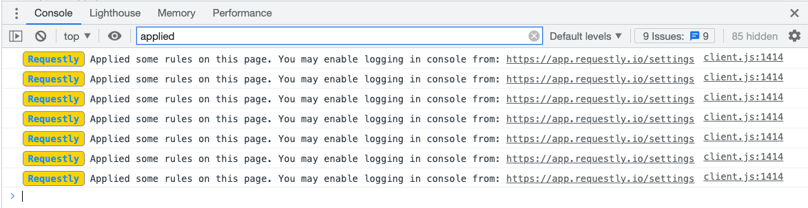 Stop spamming the console · Issue #207 · requestly/requestly · GitHub