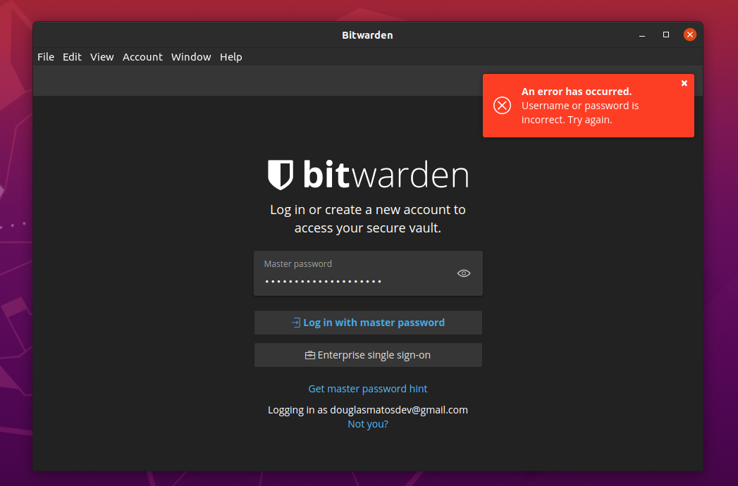 Username or password is incorrect. · Issue #5958 · bitwarden/clients · GitHub