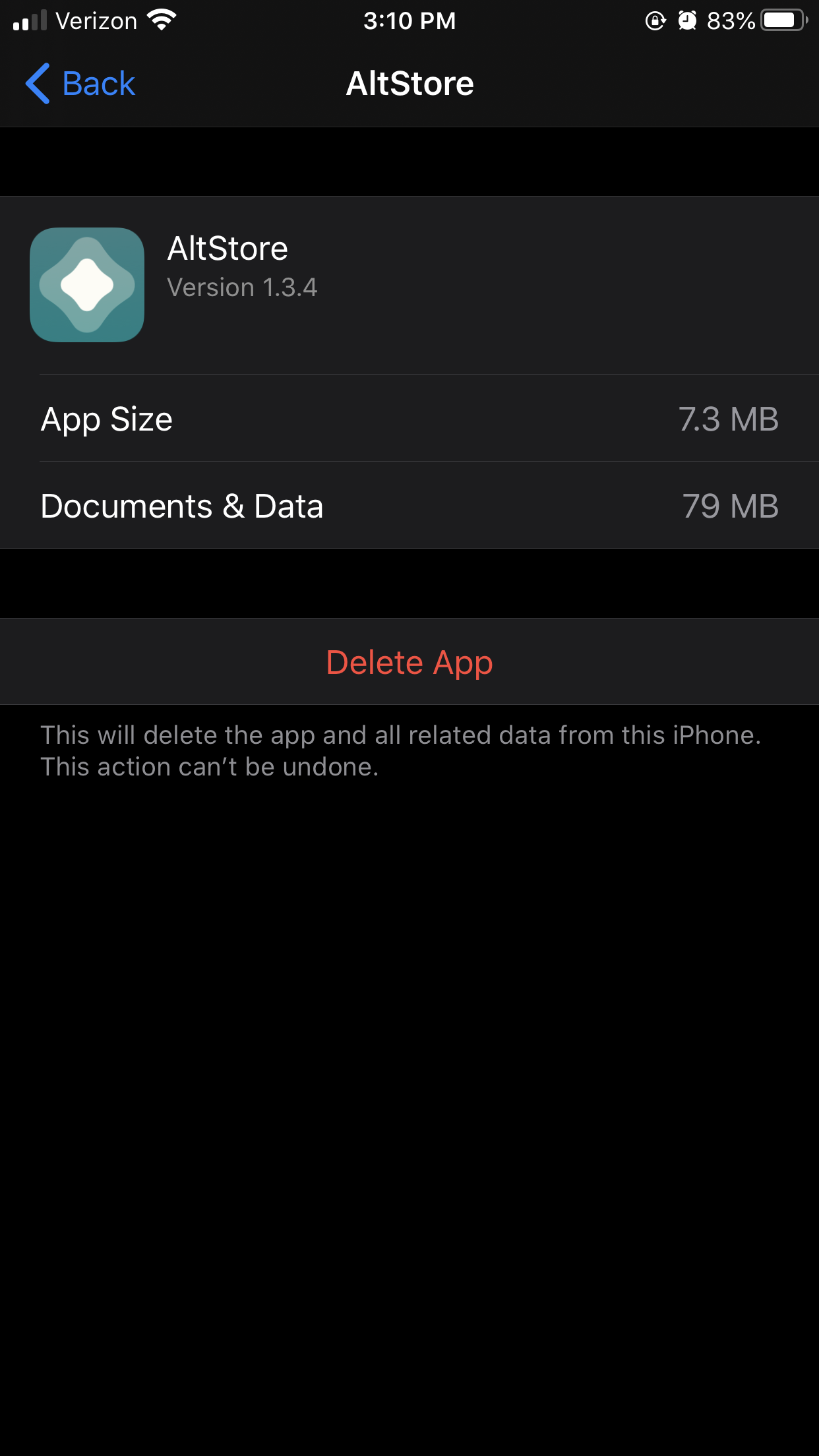 AltStore app increases storage with every refresh · Issue #250 · altstoreio/AltStore · GitHub