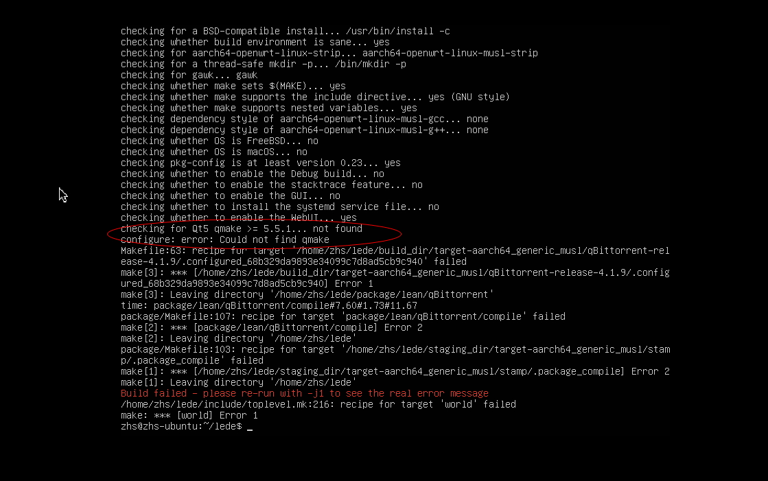 qb又编译失败了，新版的编译有问题 · Issue #2220 · coolsnowwolf/lede · GitHub