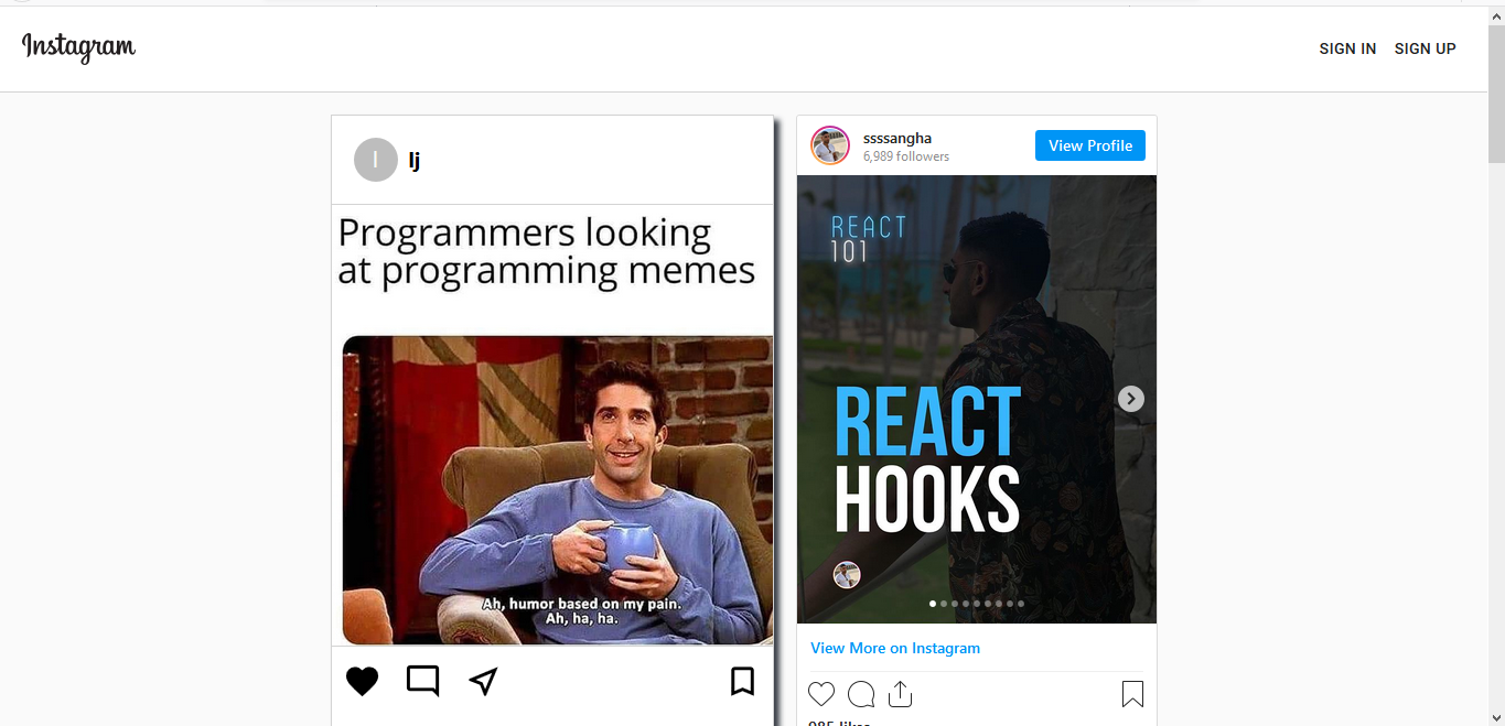 GitHub - cjgv1809/Instagram-clone: Instagram clone made with React and ...