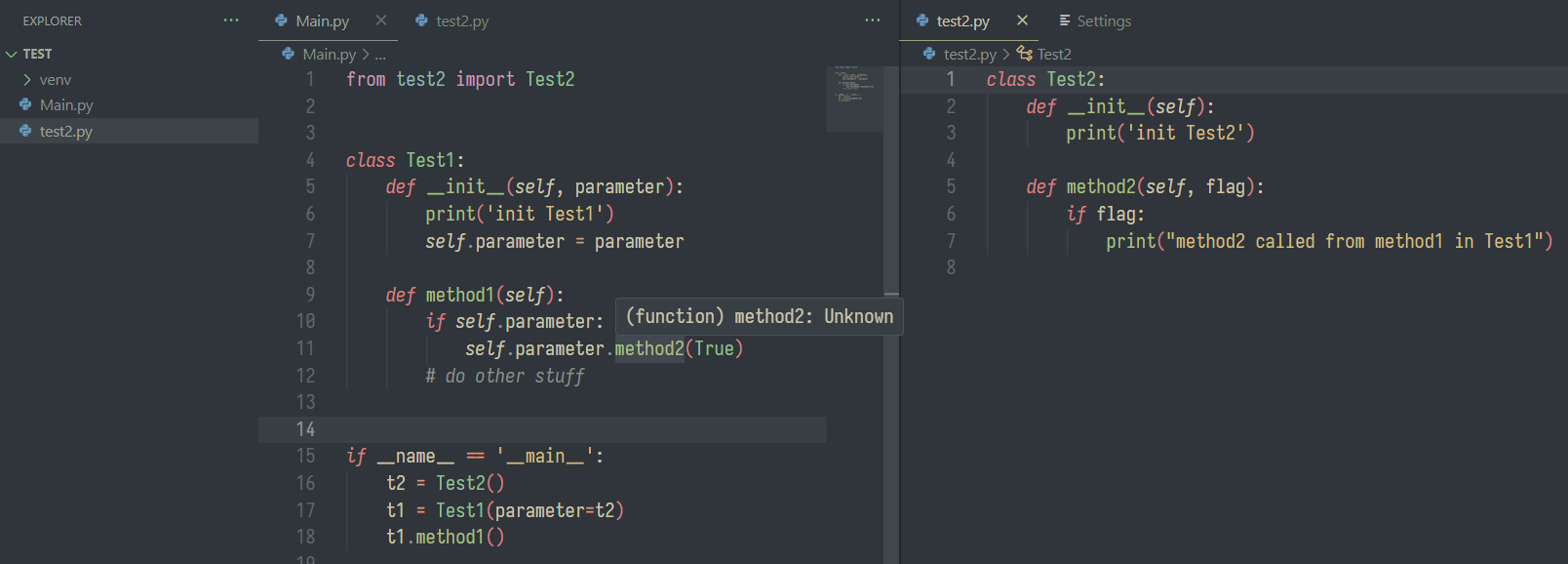 Cannot Go To Definition for methods of classes used as class variables. It cannot detect of ...
