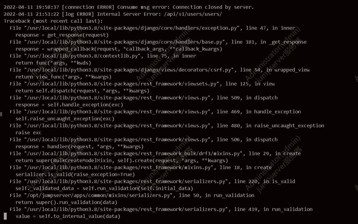 Bug 通过excle批量导入用户的时候报错 · Issue 8044 · Jumpserverjumpserver · Github 