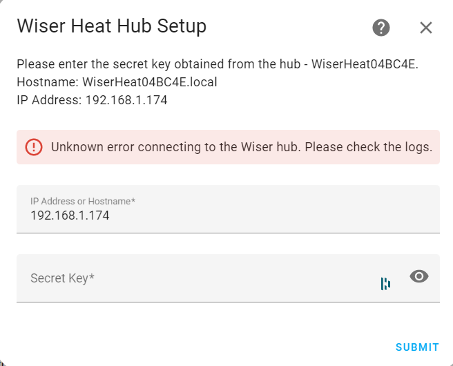 Error configuring · Issue #344 · asantaga/wiserHomeAssistantPlatform · GitHub