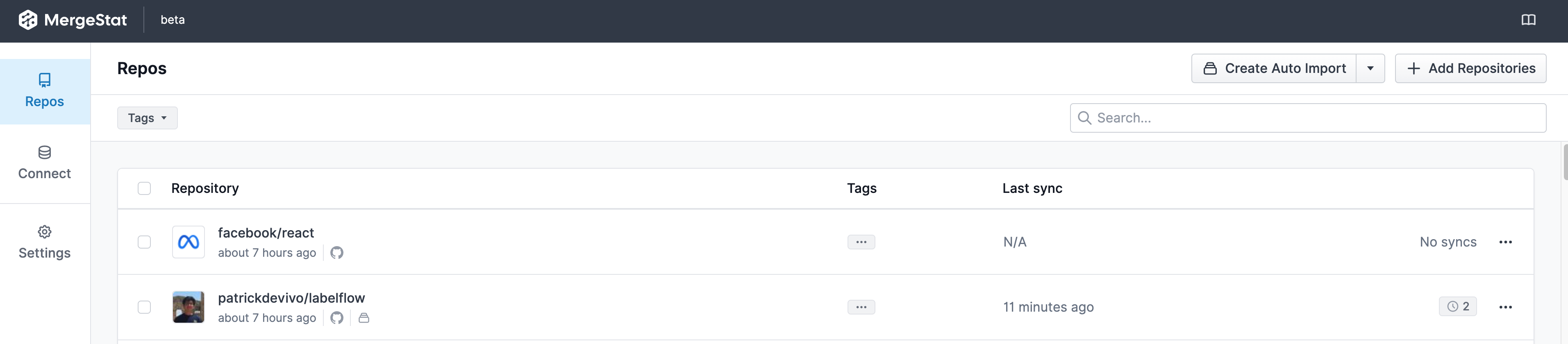 `Last sync` column in `/repos` list should show when last sync was completed · Issue #215 ...