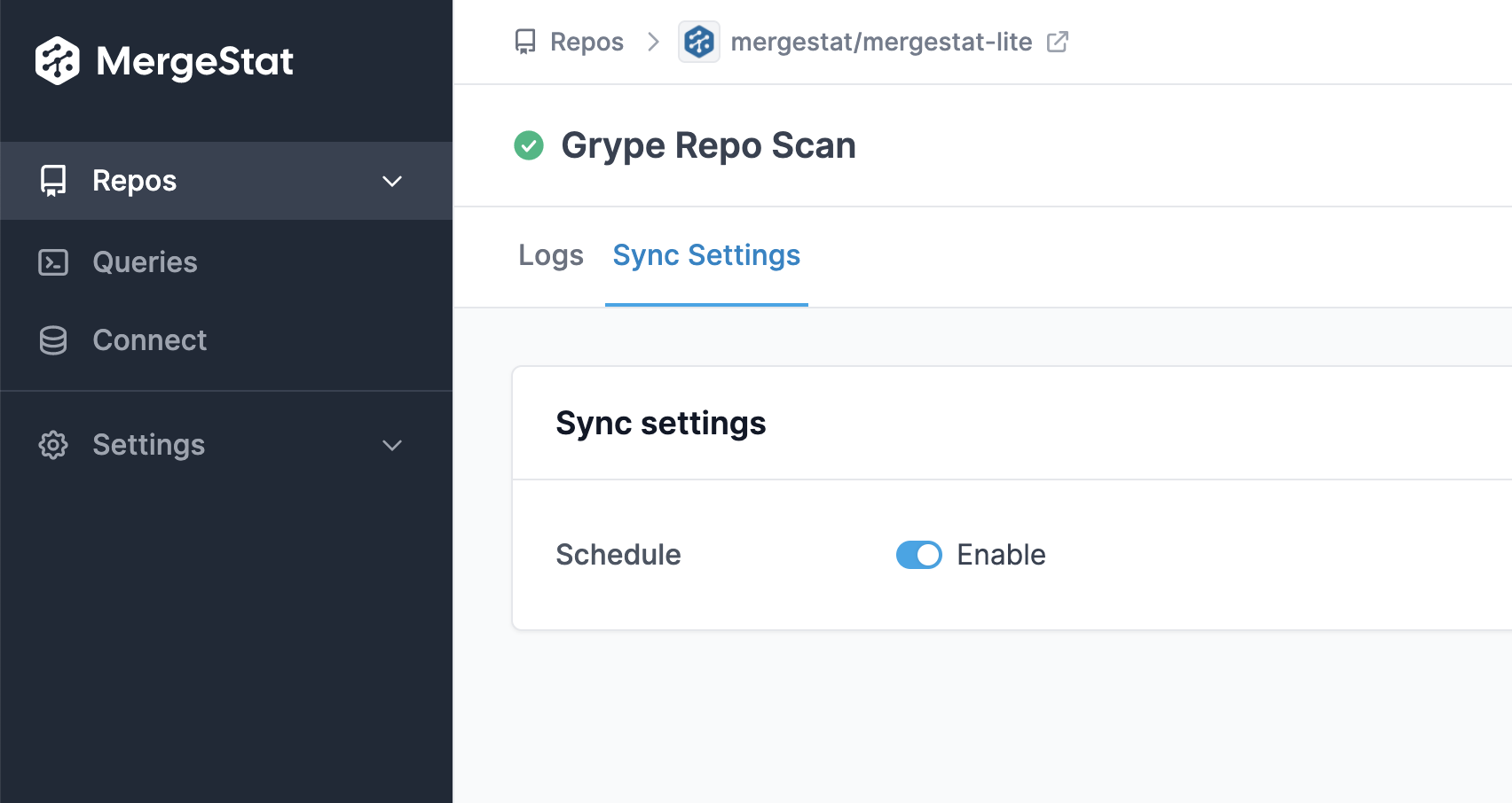 Add user feedback when the repo sync schedule toggle is used/modified · Issue #811 · mergestat ...