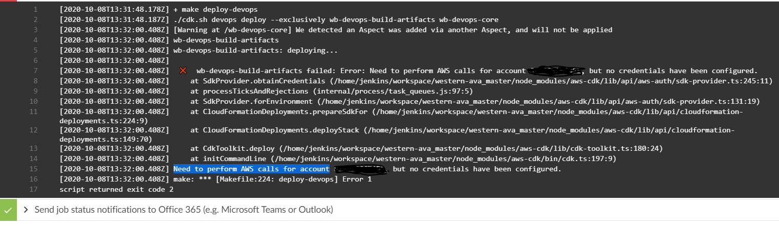 [CLI] 1.63.0 jenkins build always fail · Issue #10802 · aws/aws-cdk · GitHub