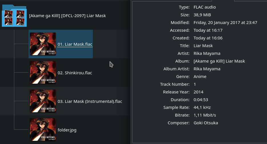 FLAC Tags (Vorbis Tags / Comments) are not registered. · Issue #1491 ...
