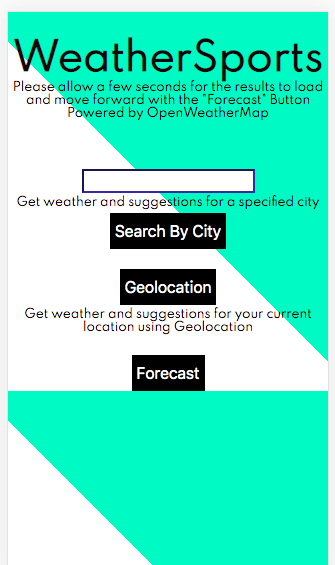 GitHub - chrismojekwu/WeatherSports: Application that uses Geolocation ...