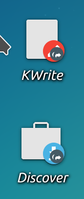 Discover and KWrite icons blocked by shortcut arrow · Issue #2758 ...