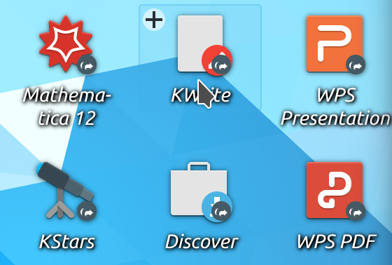 Discover and KWrite icons blocked by shortcut arrow · Issue #2758 ...