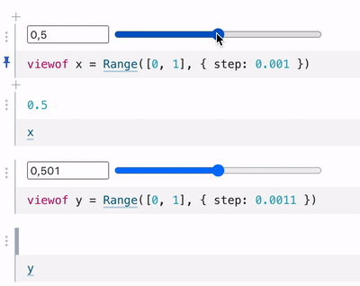 Range doesn't update with non-trivially-fractional step sizes · Issue #120 · observablehq/inputs ...