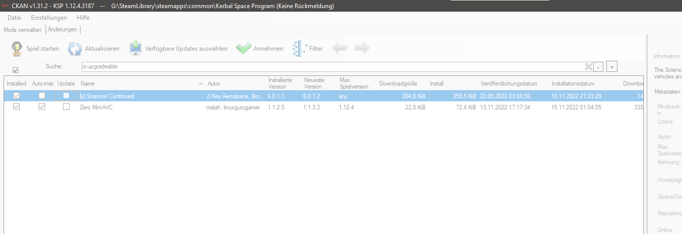 [Bug] Briefly summarize your issue here · Issue #3724 · KSP-CKAN/CKAN · GitHub