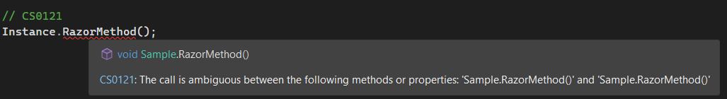 Ambiguity errors when using partial classes between C# and Razor · Issue #2668 · Facepunch/sbox ...