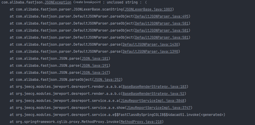 API数据集不支持带有转义字符的数据 · Issue #1488 · jeecgboot/JimuReport · GitHub