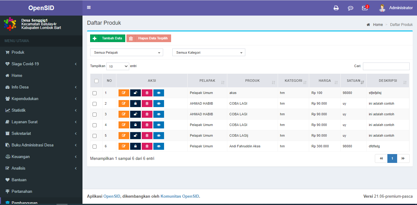 Modul Lapak/Toko Desa · Issue #3541 · OpenSID/OpenSID · GitHub