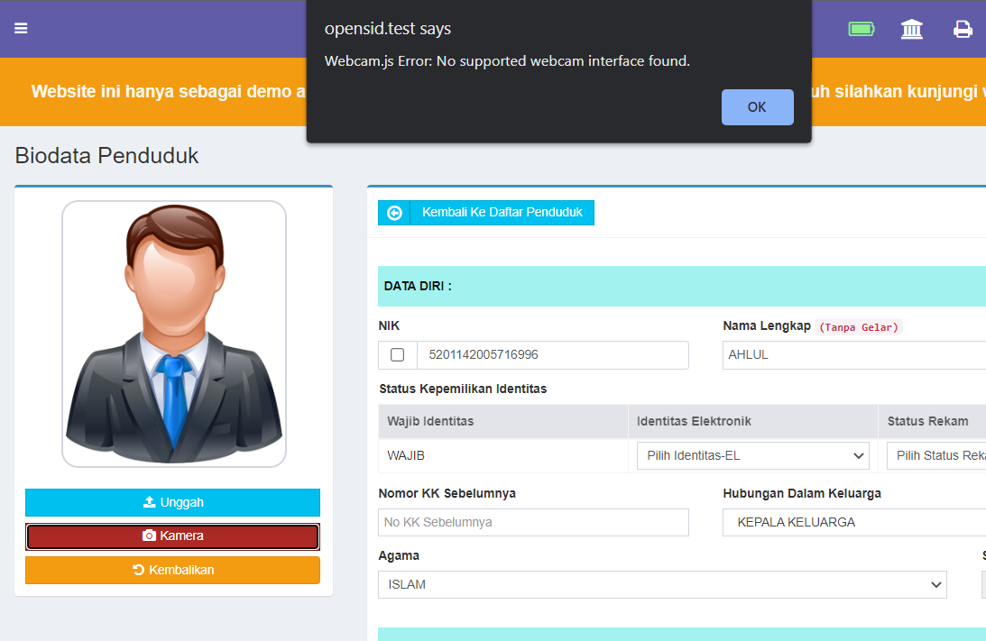 Ambil Foto dengan Kamera Tidak Jalan jika tidak https/ssl · Issue #5653 · OpenSID/OpenSID · GitHub