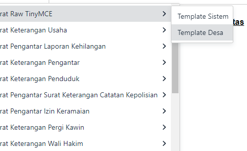 [TinyMCE] Sediakan Pilihan template sistem atau desa saat buat tempate surat · Issue #6540 ...
