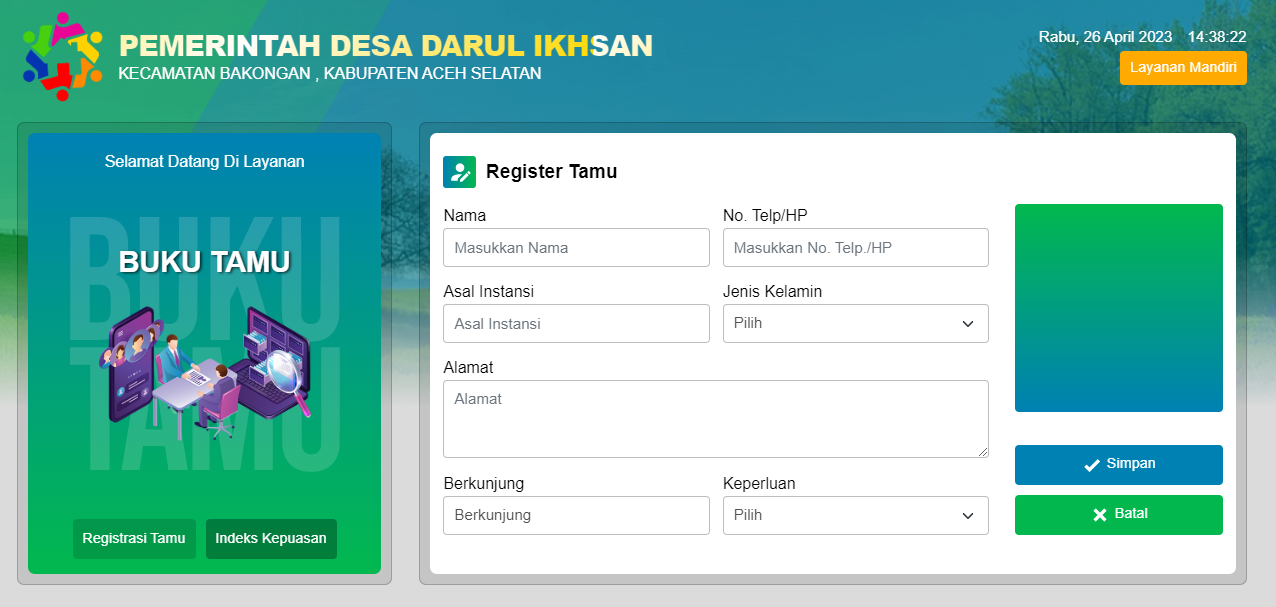 Fitur susulan di tampilan buku tamu & anjungan yang baru · Issue #6568 · OpenSID/OpenSID · GitHub