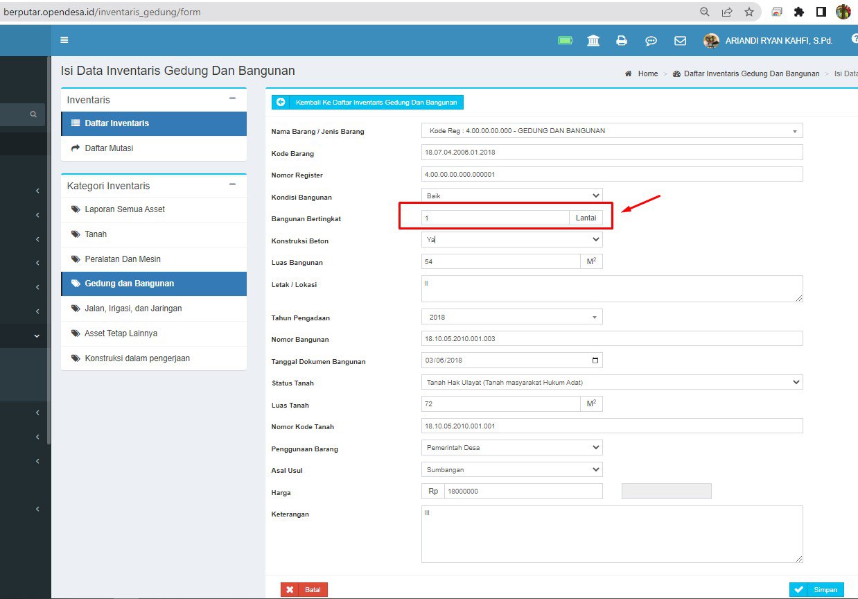 Bug : Tidak bisa tambah data inventaris gedung dan bangunan · Issue #6692 · OpenSID/OpenSID · GitHub