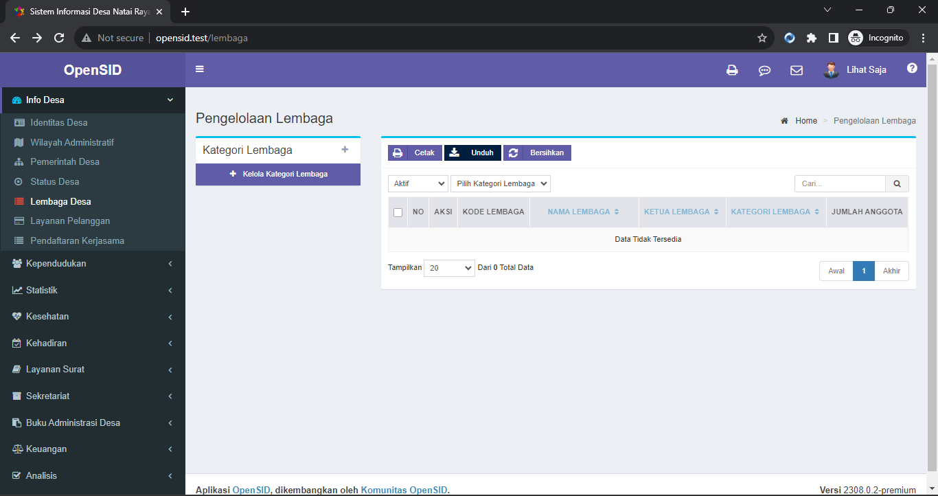 Bug/error: Bug/error: Selalu diarahkan ke bumindes saat akses sub modul kategori lembaga · Issue ...