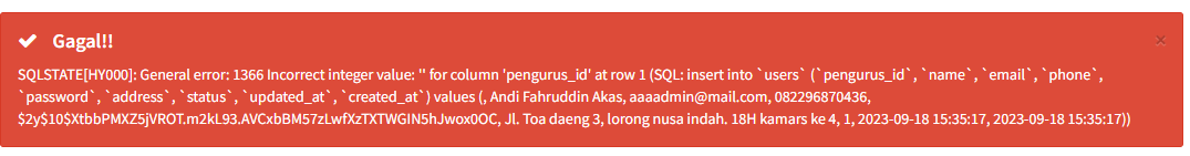 Gagal tambah user baru · Issue #862 · OpenSID/OpenDK · GitHub