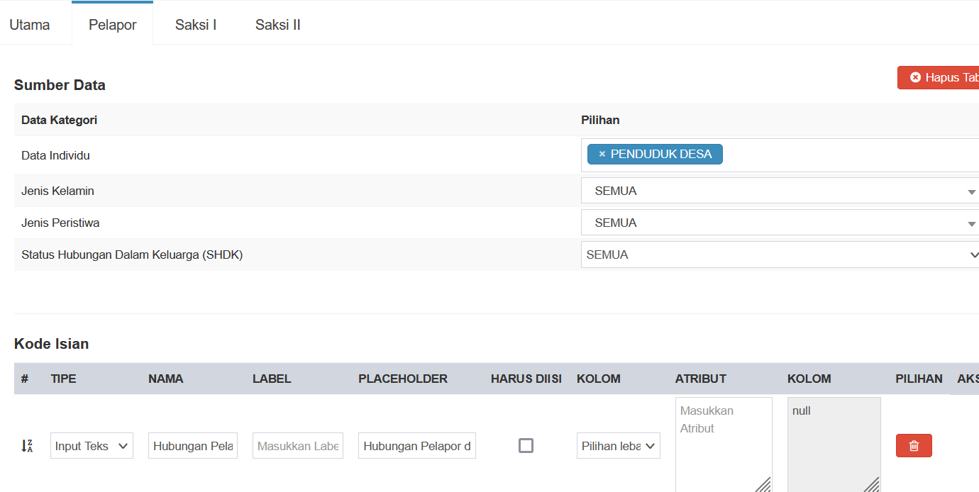 Pindahkan kode isian ke kategori lain · Issue #7200 · OpenSID/OpenSID · GitHub