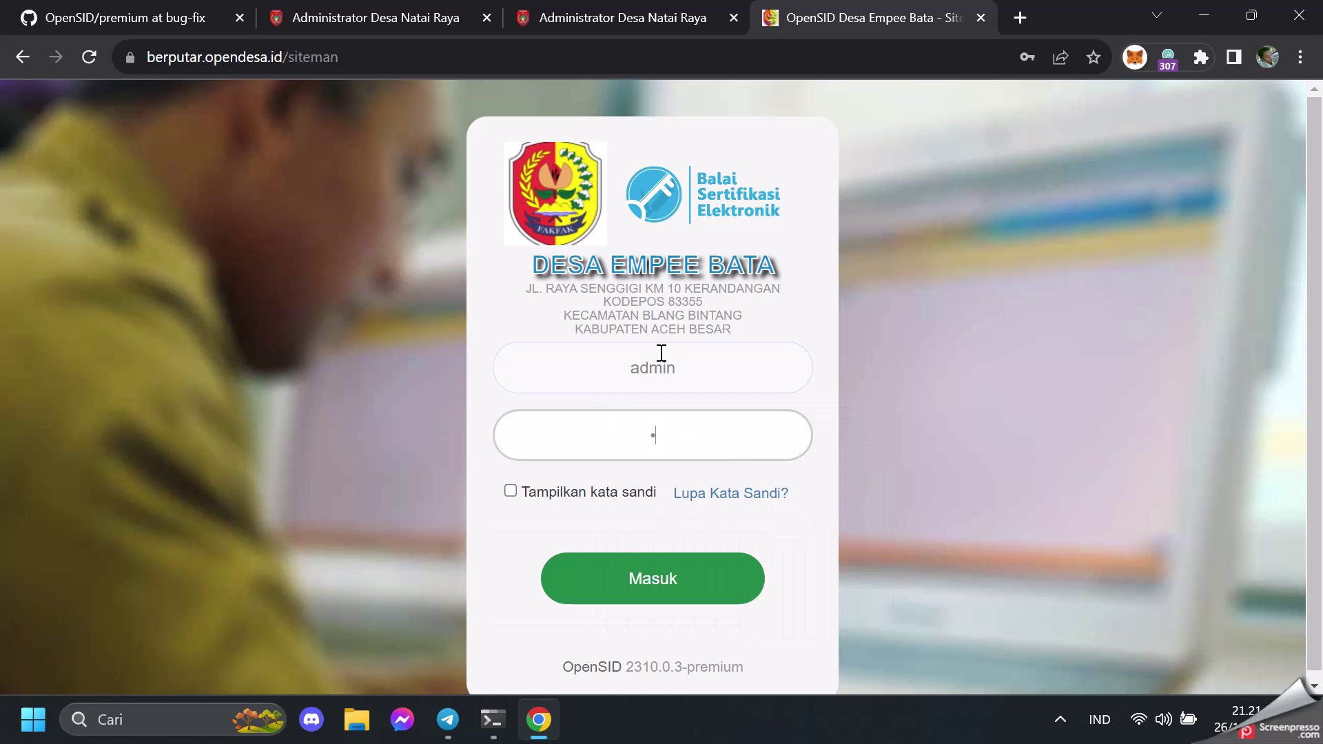 Duplikasi Pada Input Dari Template Keuangan Manual · Issue 7265 · Opensidopensid · Github 