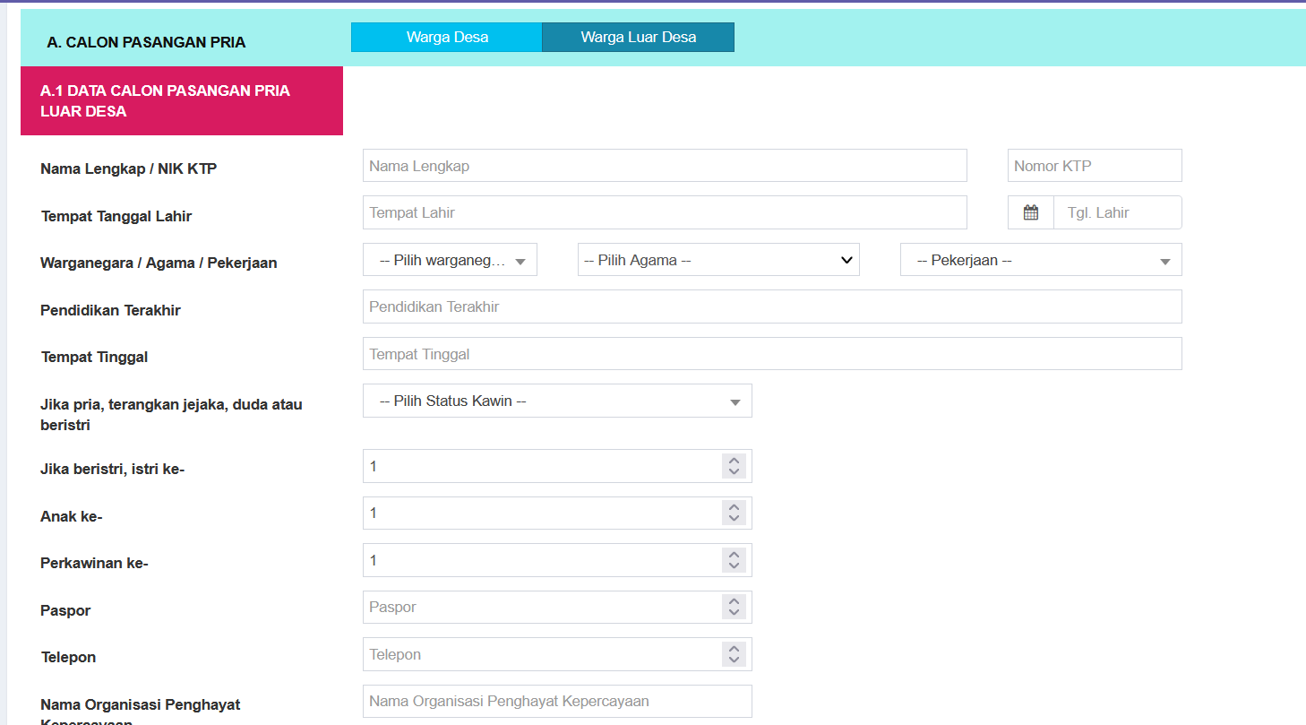 Sesuaikan ulang Surat Keterangan Untuk Nikah Warga Non Muslim · Issue #7293 · OpenSID/OpenSID ...