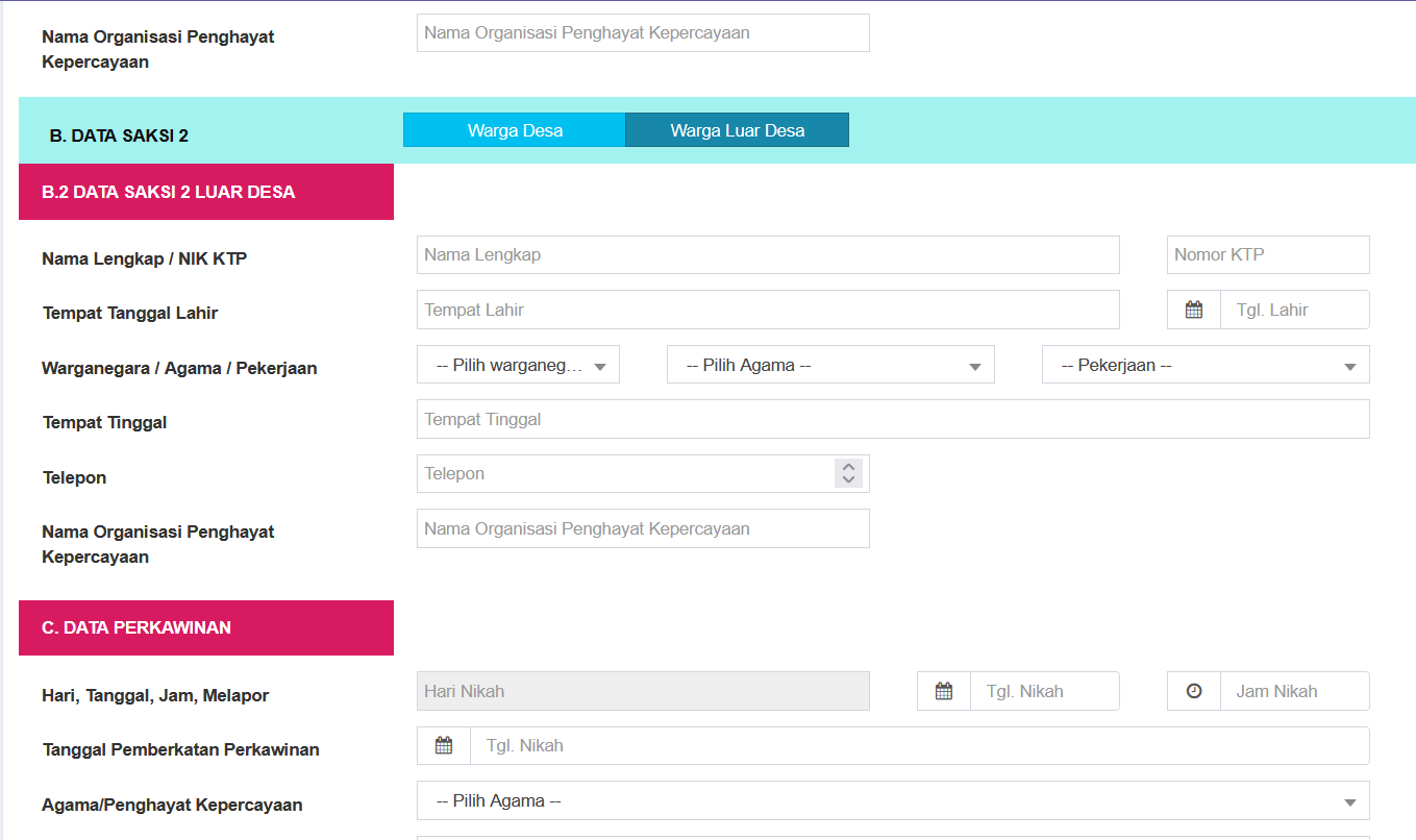 Sesuaikan ulang Surat Keterangan Untuk Nikah Warga Non Muslim · Issue #7293 · OpenSID/OpenSID ...